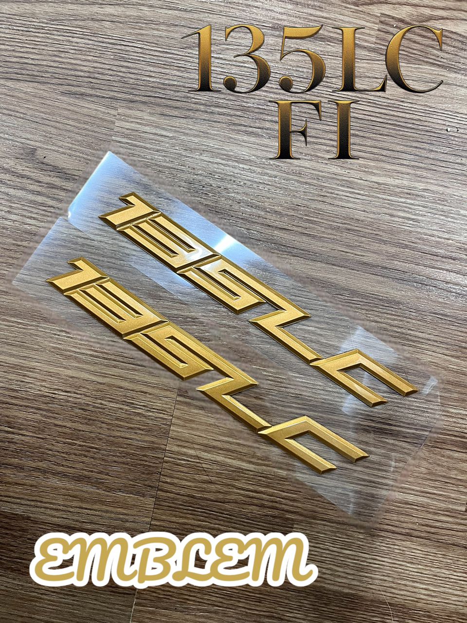 Yamaha 135LC FI V8 Special Edition SE 3D Logo Emblem Timbul - BDK-F173B ...