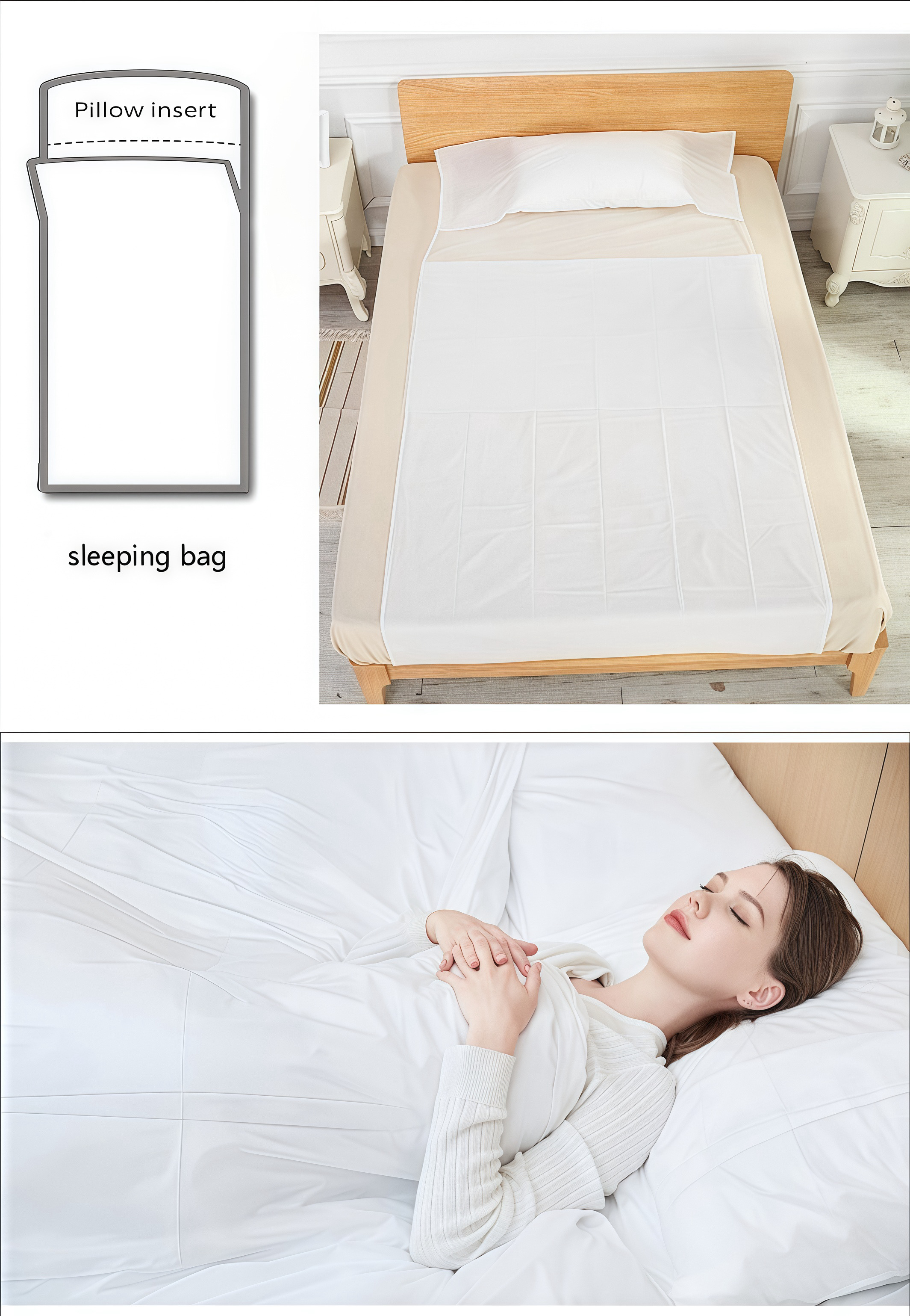 Disposable Sleeping Bag Non-Woven Sheets Towel Business Trip Travel ...