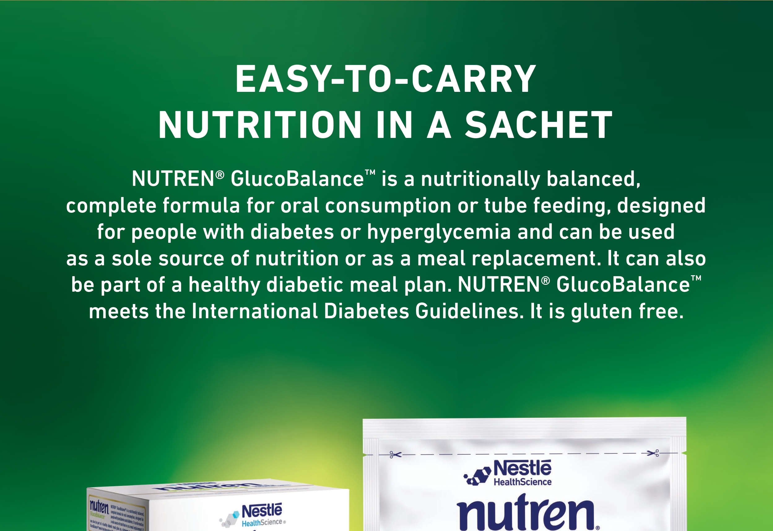 NESTLE Nutren GlucoBalance with Real Coffee 55g Drink x 6 Sachets ...