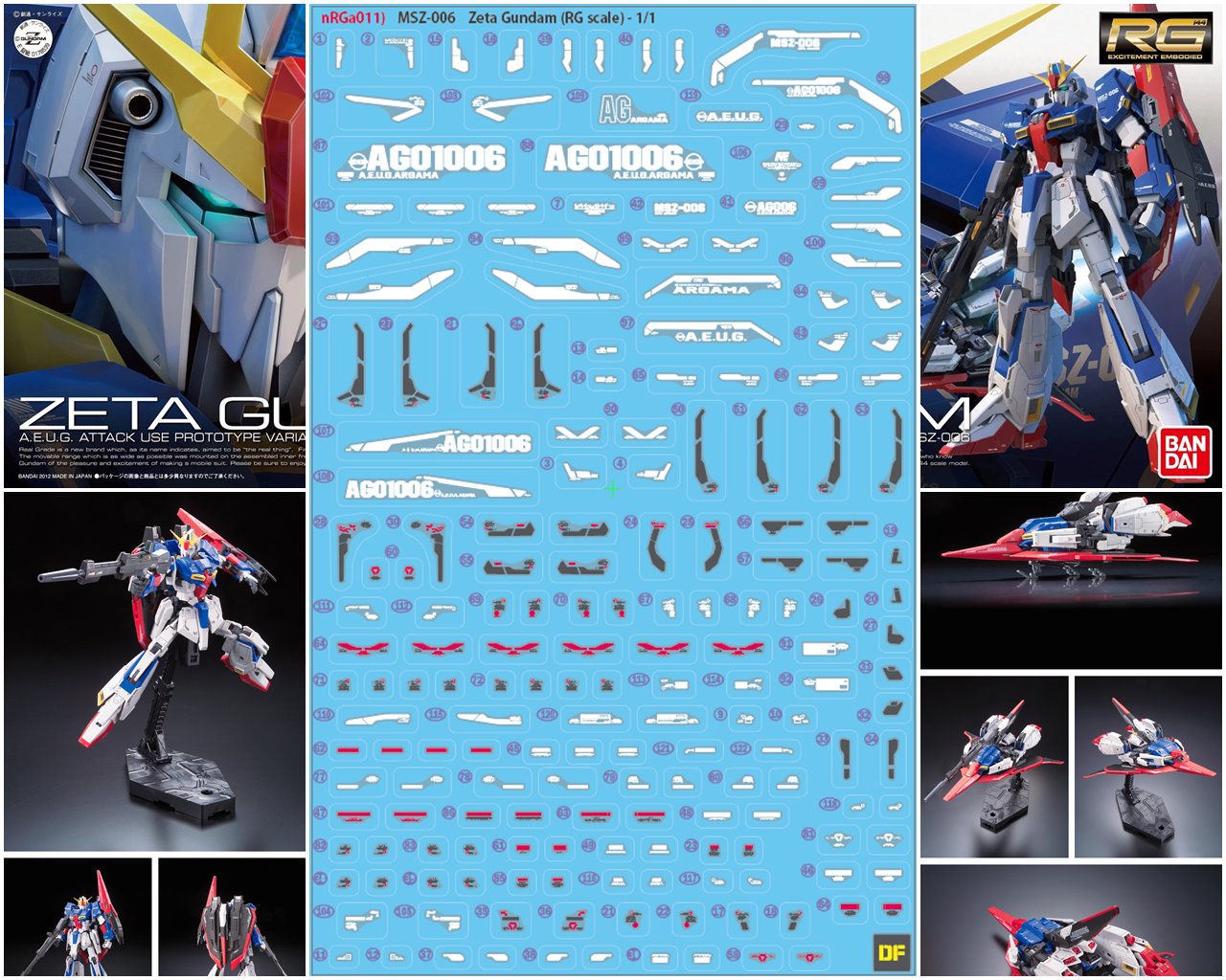 [EZ DECAL] K09 [1] RG 1/144 ZETA GUNDAM [RG SCALE] WATER SALIDE DECAL PRE-CUT | Shopee Malaysia