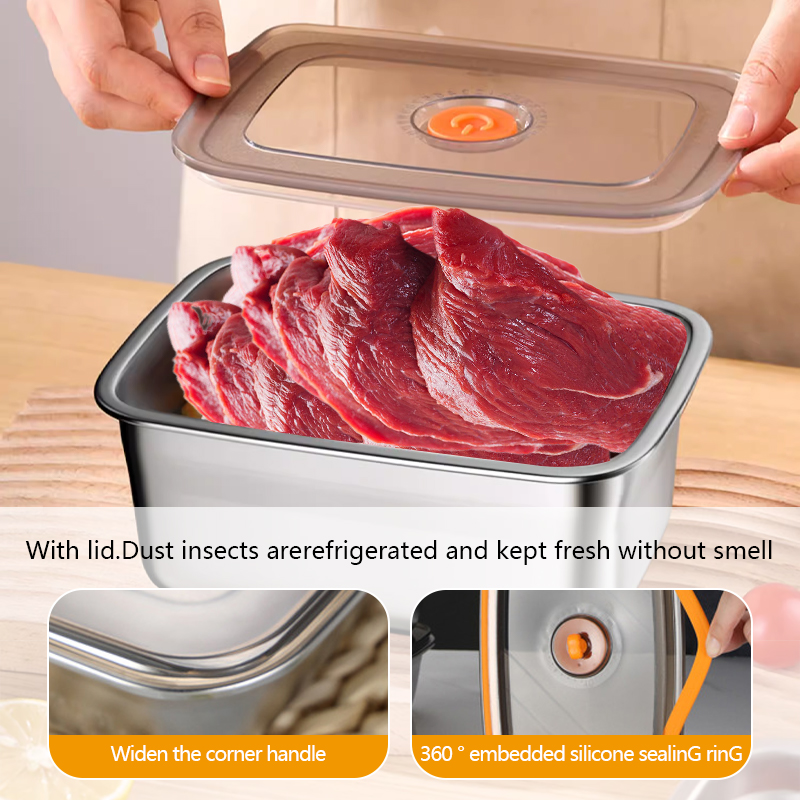 316 Stainless Steel Food Grade Lunch Box Sealed Box With Lid Organizer ...