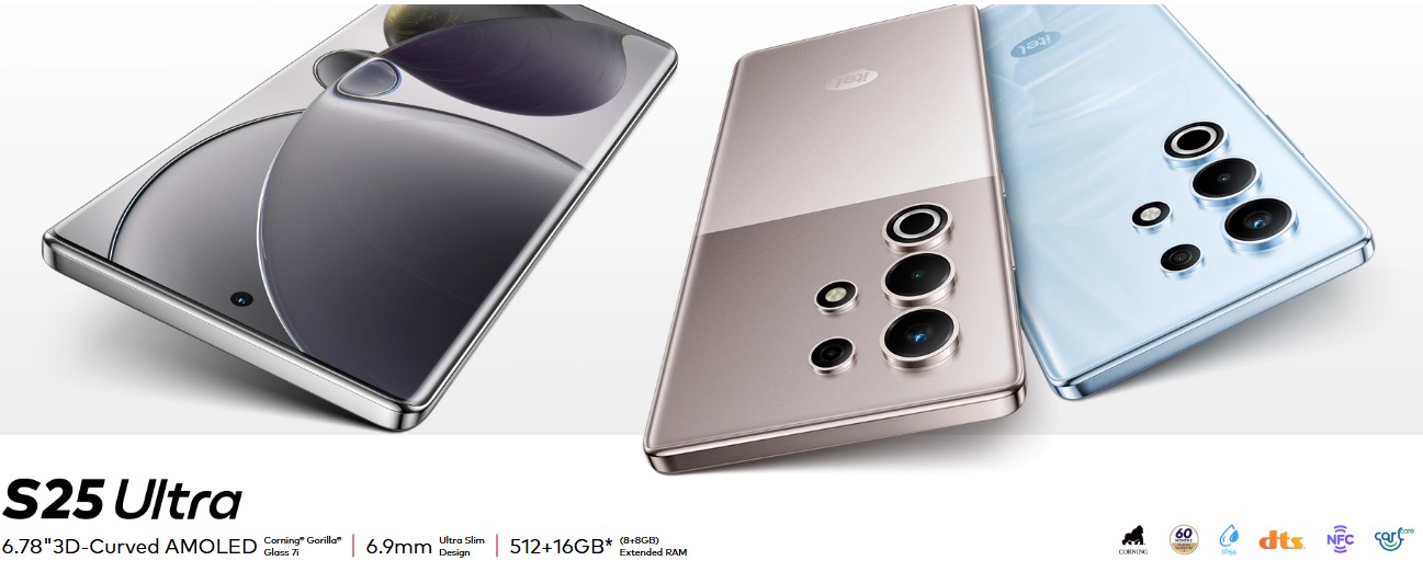itel S25 Ultra 4G(16GB(8+8) RAM+ 256GB ROM) l 6.78" 3D Curved Amoled l ...