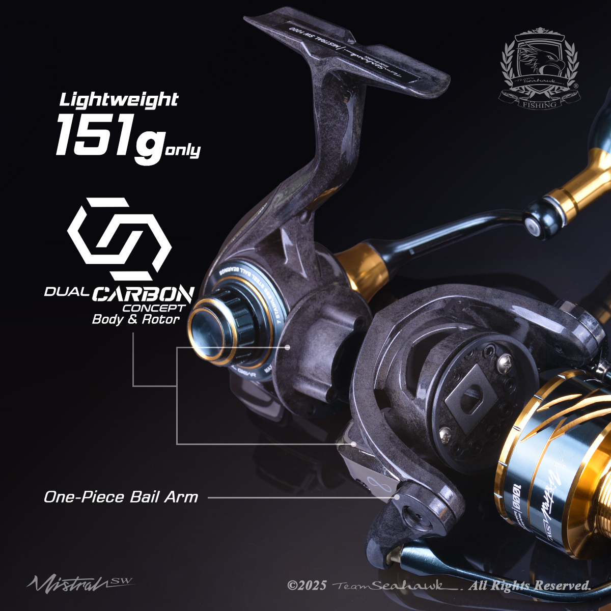 TEAM SEAHAWK MISTRAL 1000 SW LATEST 2025 PREMIUM ULTRALIGHT CASTING ...