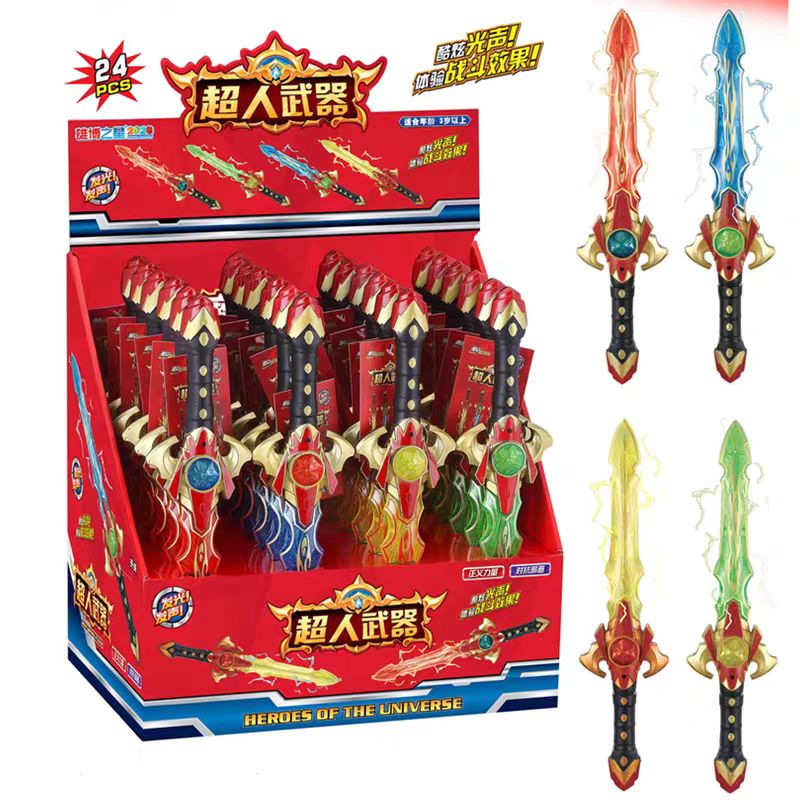 Colorful Ultraman Sword Toy For Kid Pretend Play With Flashing lights ...
