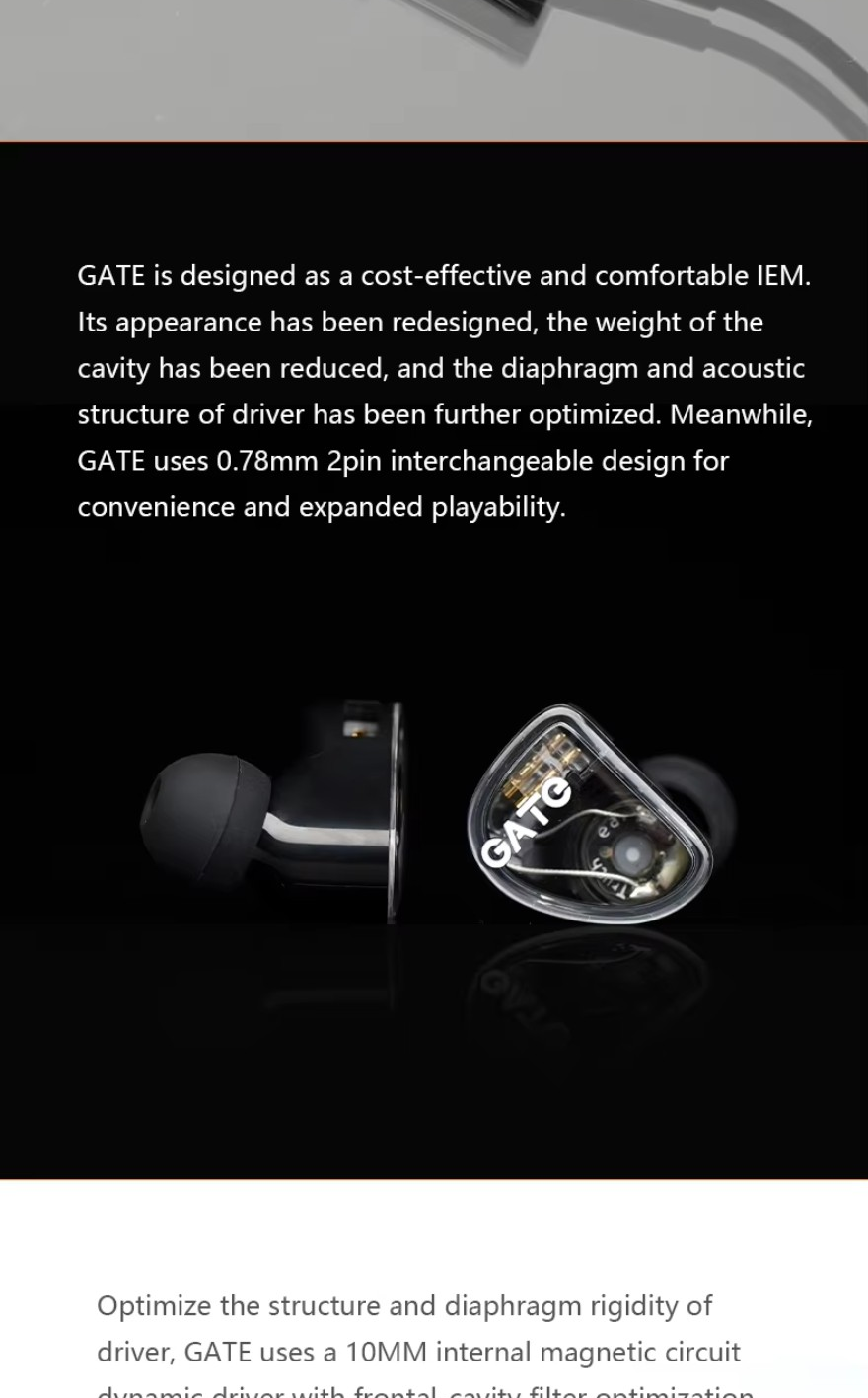 Truthear Gate, In-Ear Monitors: 10mm Dynamic Driver In-Ear Earphones IEM (Gate) | Shopee Malaysia