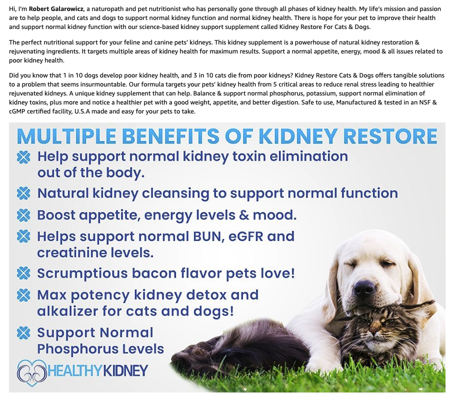 Cat and Dog Kidney Support, By Kidney Restore | Shopee Malaysia