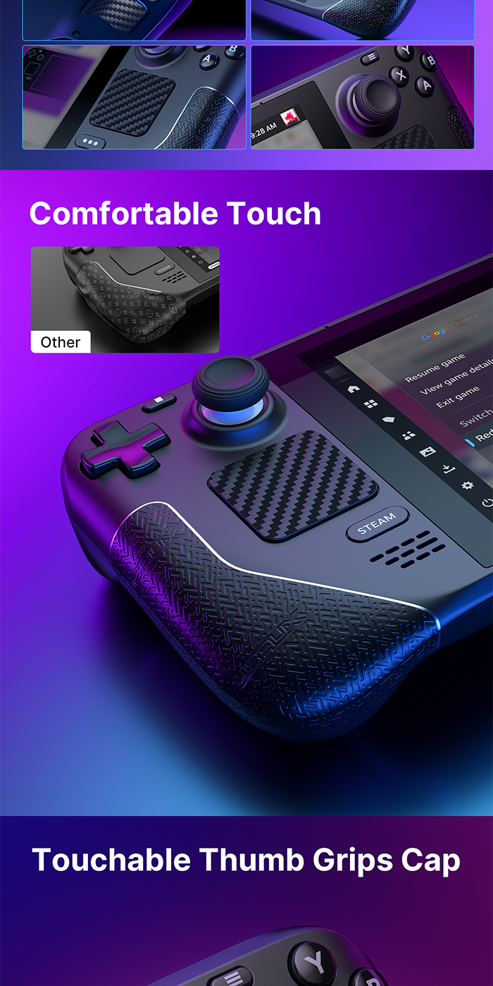 JSAUX Skin Stickers Set Compatible for Steam Deck/Steam Deck OLED ...