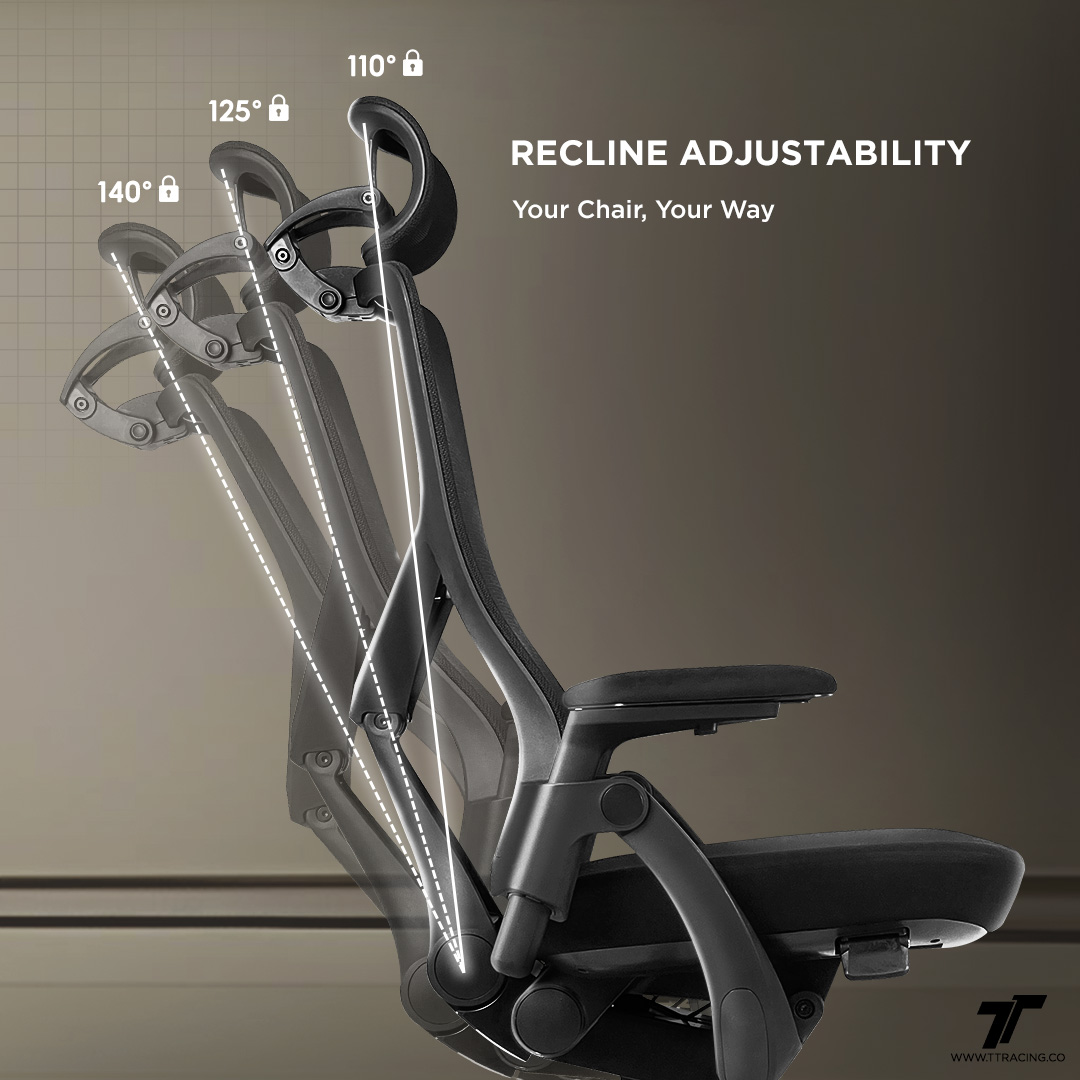 TT AEROFLEX Ergochair Mesh Office Chair Ergonomic Chair Kerusi Pejabat ...