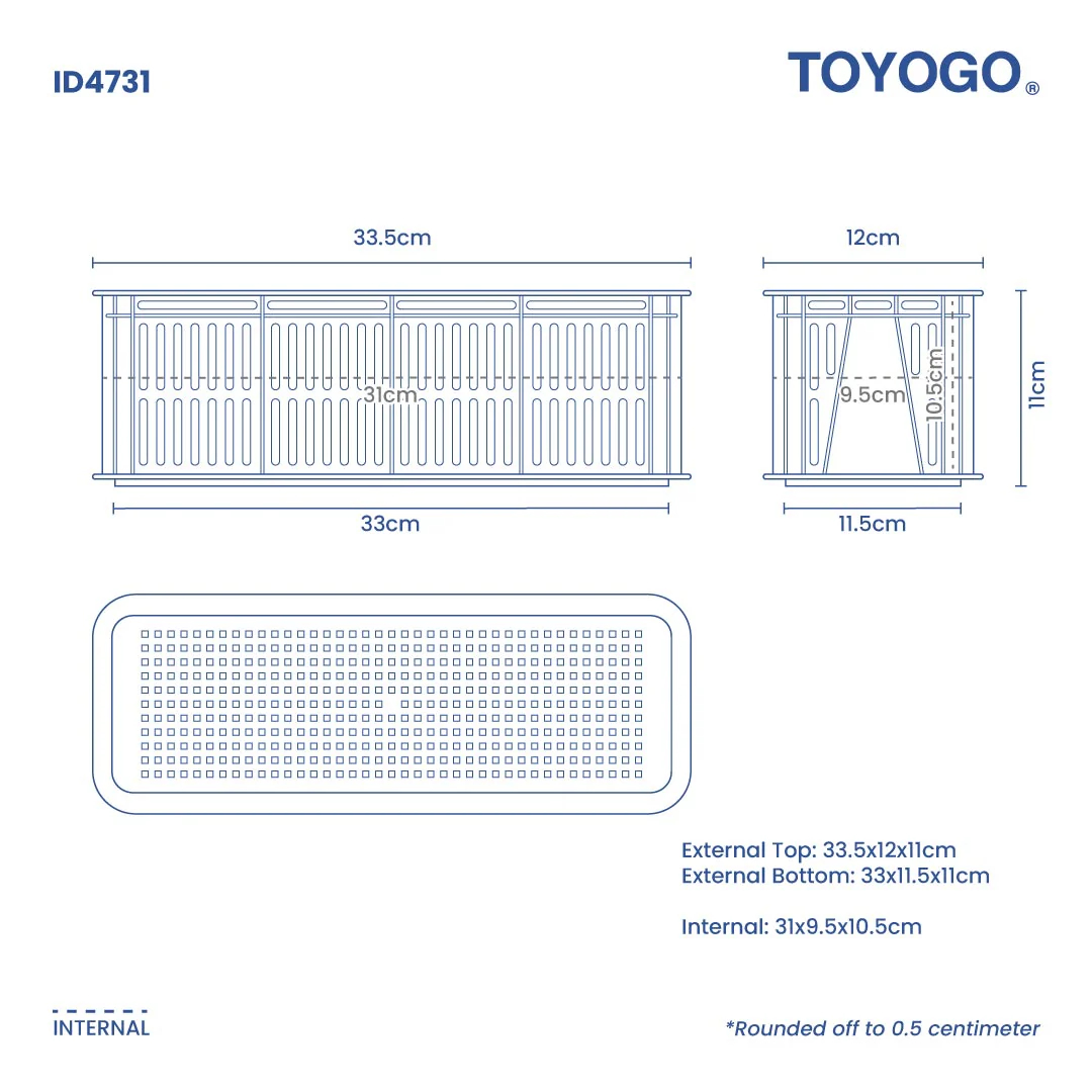 TOYOGO Basket Tray ID4731 [6 units/24 units] | Shopee Malaysia