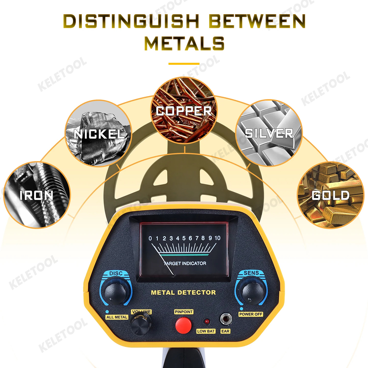 Underground Metal Detector Alat Pengesan Logam Kesan Emas Scan Gold ...