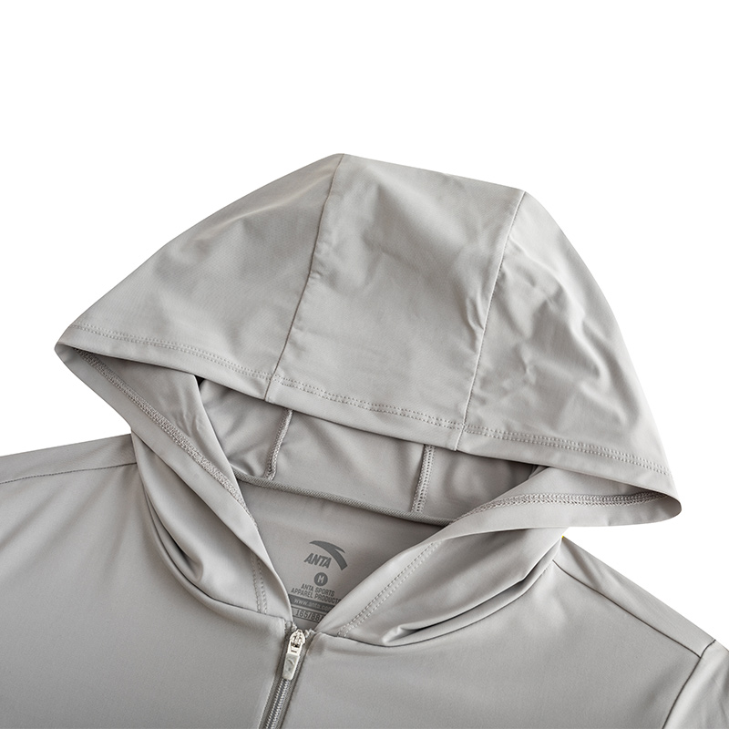 ANTA Women Training Knitted Sunscreen Jacket 9625B7704-4 -Grey (Jaket UV Perempuan) | Shopee ...