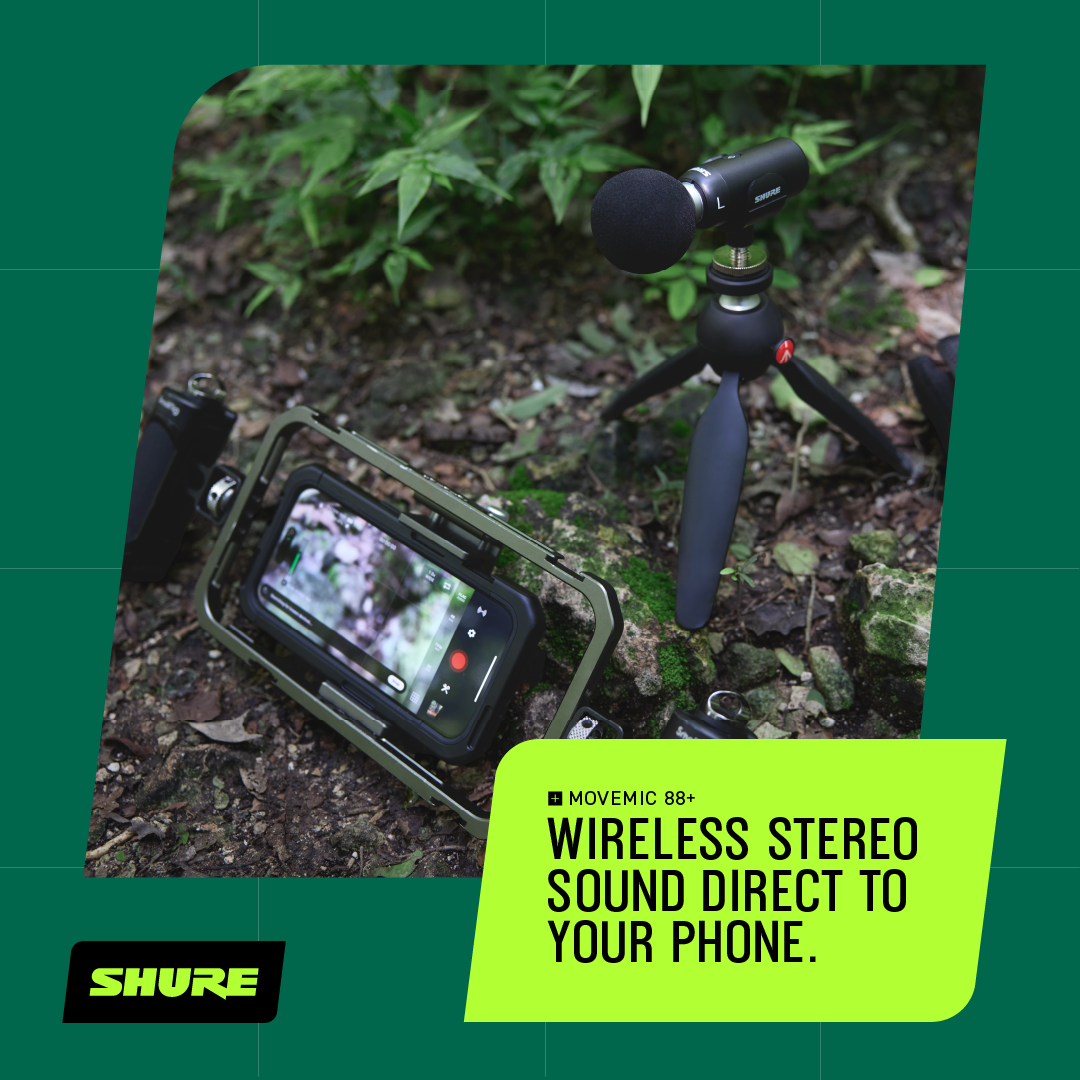 Shure MoveMic 88+ Receiver Kit Wireless Video Microphone for Live ...