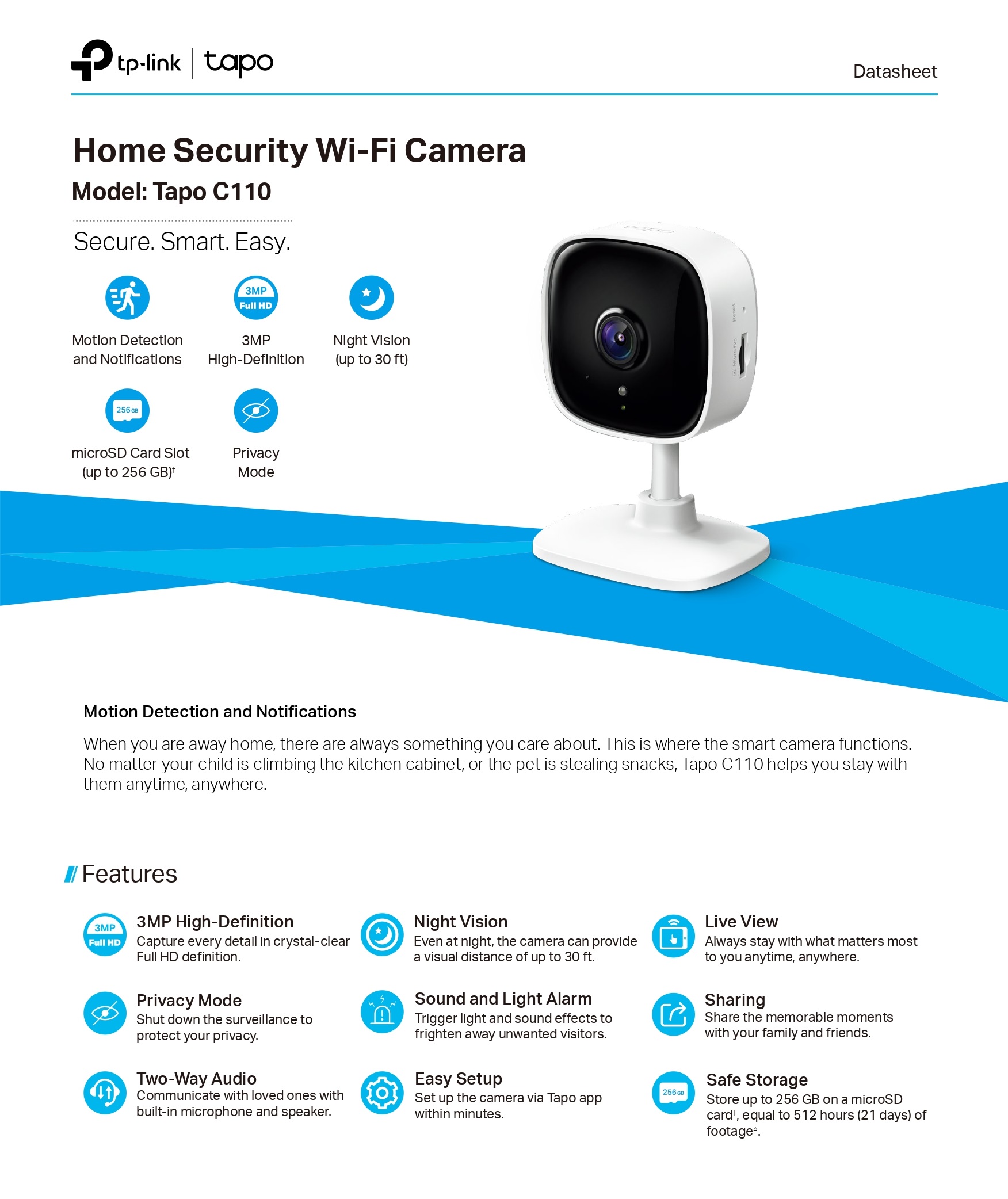 TP-LINK TAPO C100 / TC60 / TAPO C110 / TAPO C120 FULL HD / 2K INDOOR ...