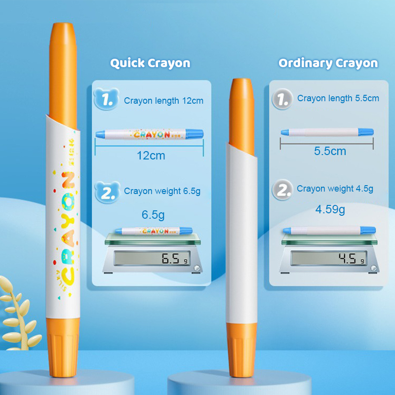 12/24/36/48 Colour Crayon For Kids Washable Non Toxic Colouring ...