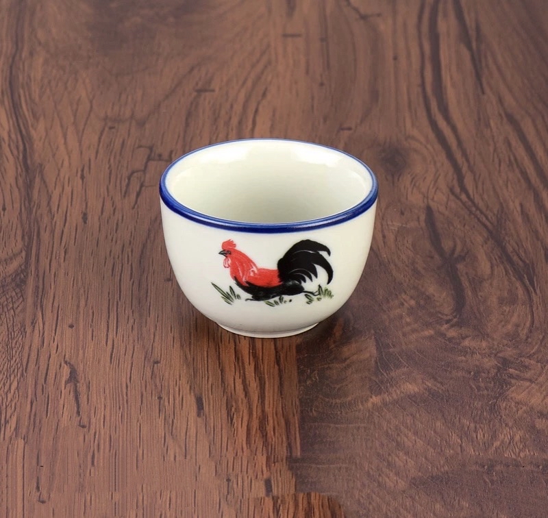 (2pcs)Nostalgia Rooster Series Ceramic Teacup Cawan Teh Ayam Cawan Air ...
