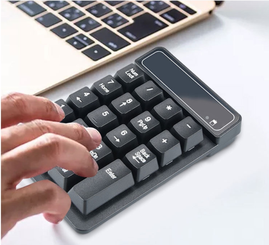 Numeric Keypad Mechanical Feel Wireless Bluetooth Usb Keyboard 19 Keys ...