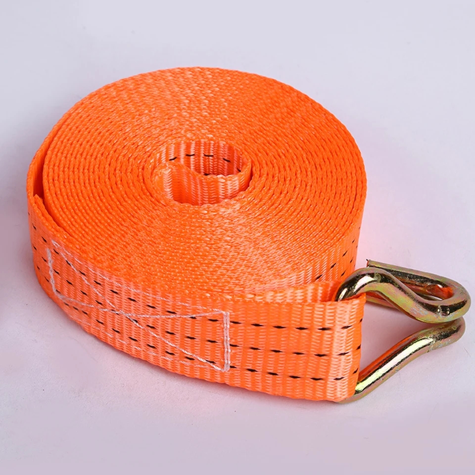 All Steel Tension Buckle Ratchet Tie Down Strap Cargo Belt Pickup Truck ...