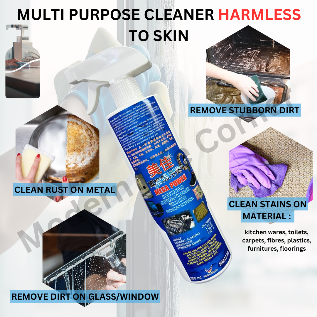 1002 Mega Power Pencuci Serbaguna/Multi Purpose Cleaner/Heavy Duty ...