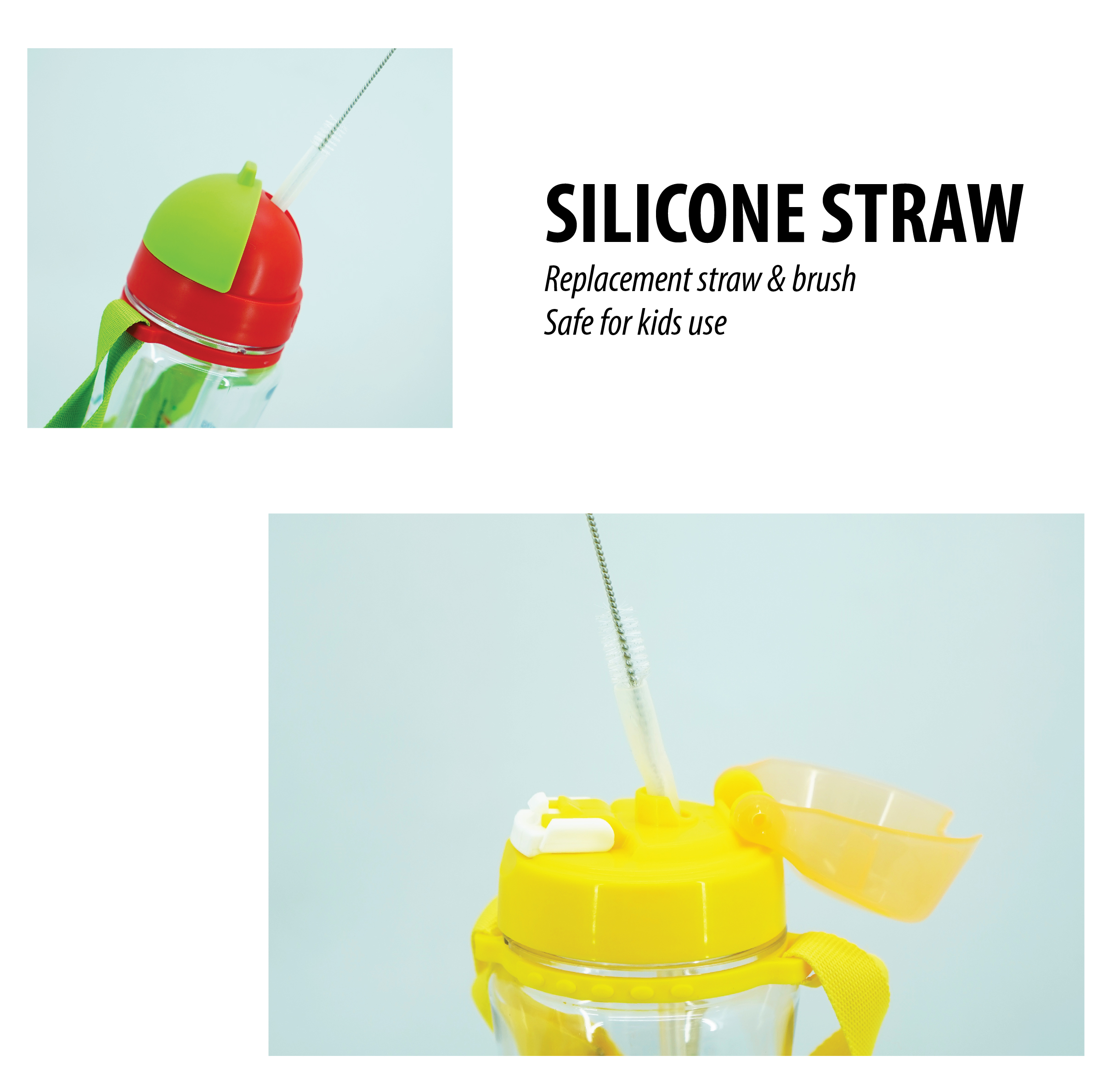EPLAS ACCESSORIES Kids Bottle Straw & Brush Set,,Berus Botol,Tumbler ...
