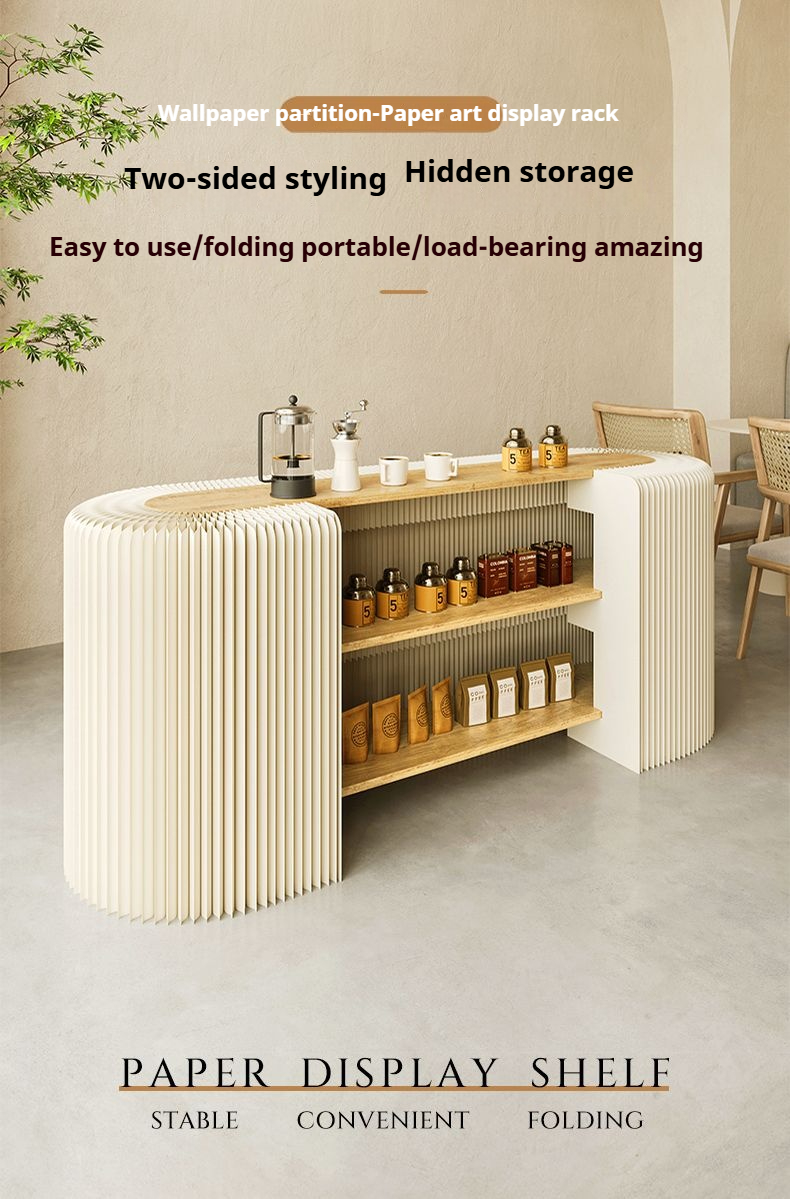 New Folding Paper Cashier Bar Table Master Design Multi-layer Cabinet ...