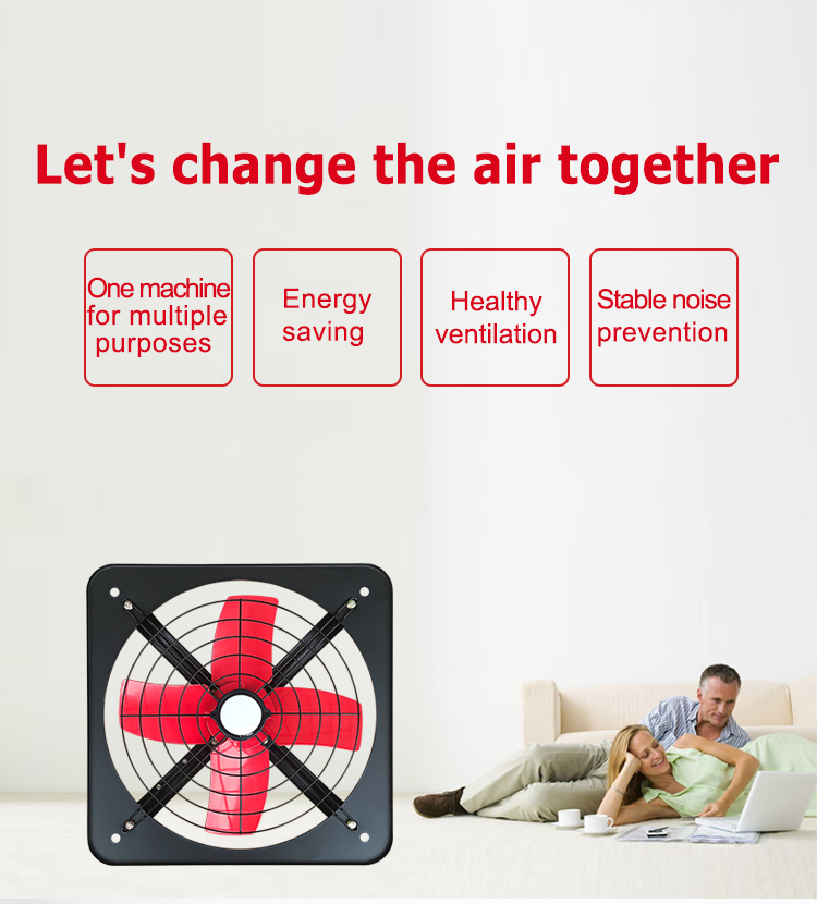 Portable Exhaust Fan 8-20 inch Wall Type Light Duty Industrial Kitchen ...