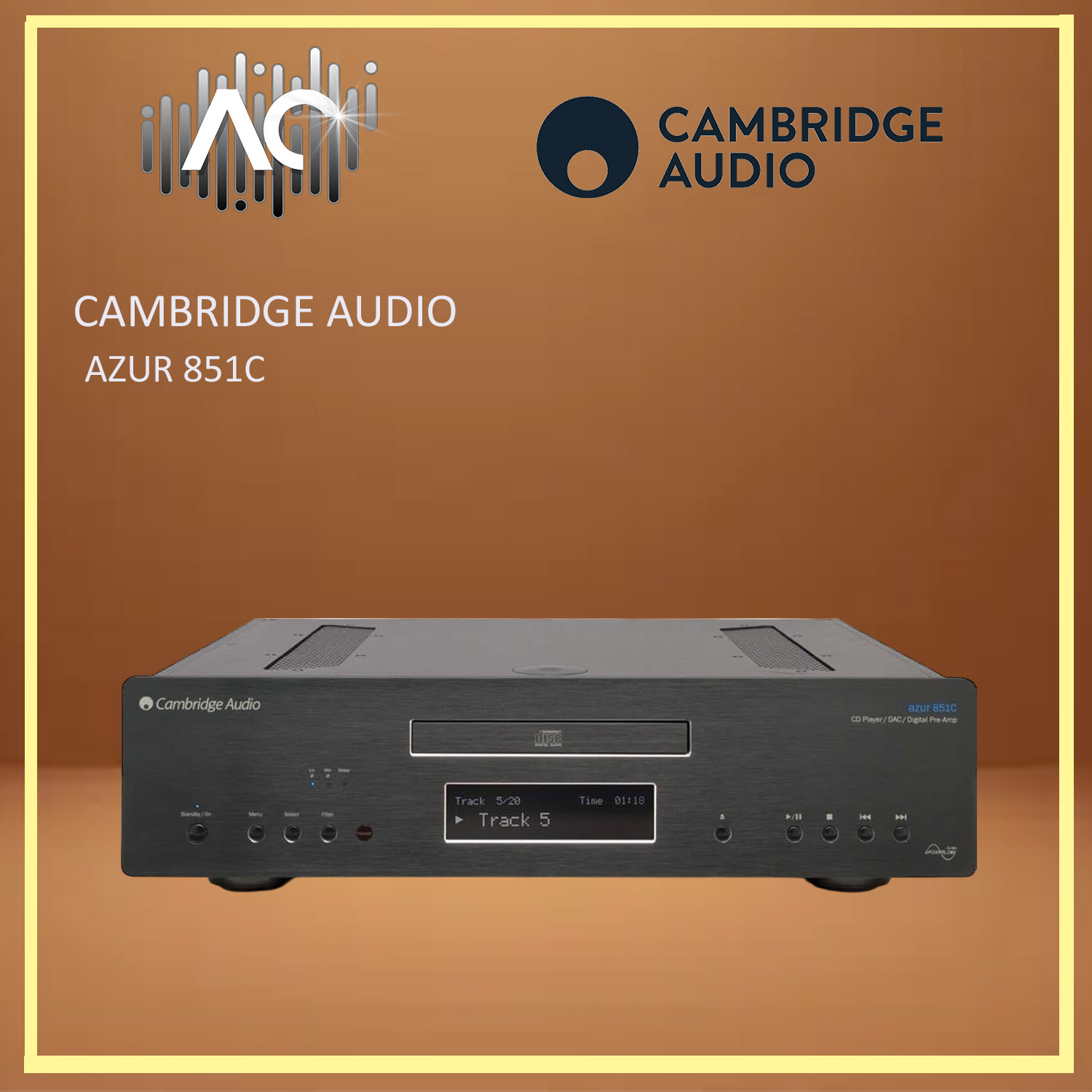 Cambridge Audio Azur 851C DAC/ digital Preamp/ CD Player (Black ...