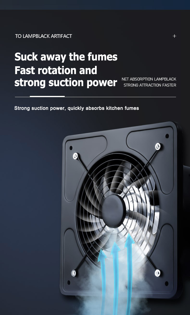 Portable Exhaust Fan 4/6/8/10/12 Inch Powerful Household Industrial ...