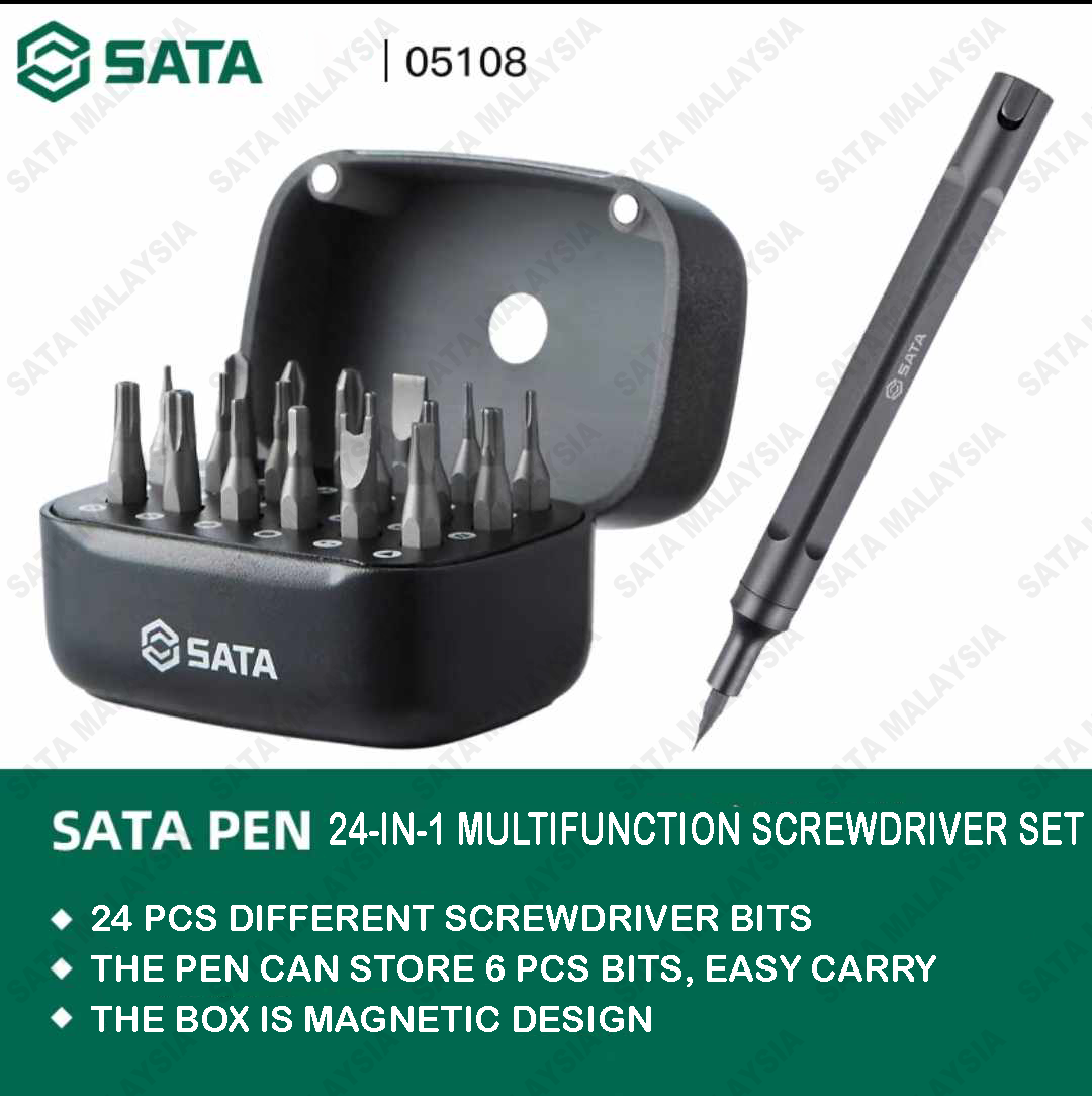 SATA PEN 24-IN-1 MULTIFUNCTIONAL SCREWDRIVER SET SATA Tools Screwdriver ...