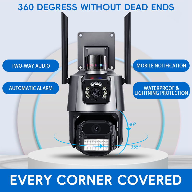 V380 Pro Wireless Dual lens SC08 Outdoor Waterproof Wifi 360 Cctv ...