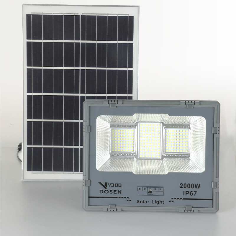 DOSEN solar light outdoor lighting 2000W Solar Spotlight lampu solar ...