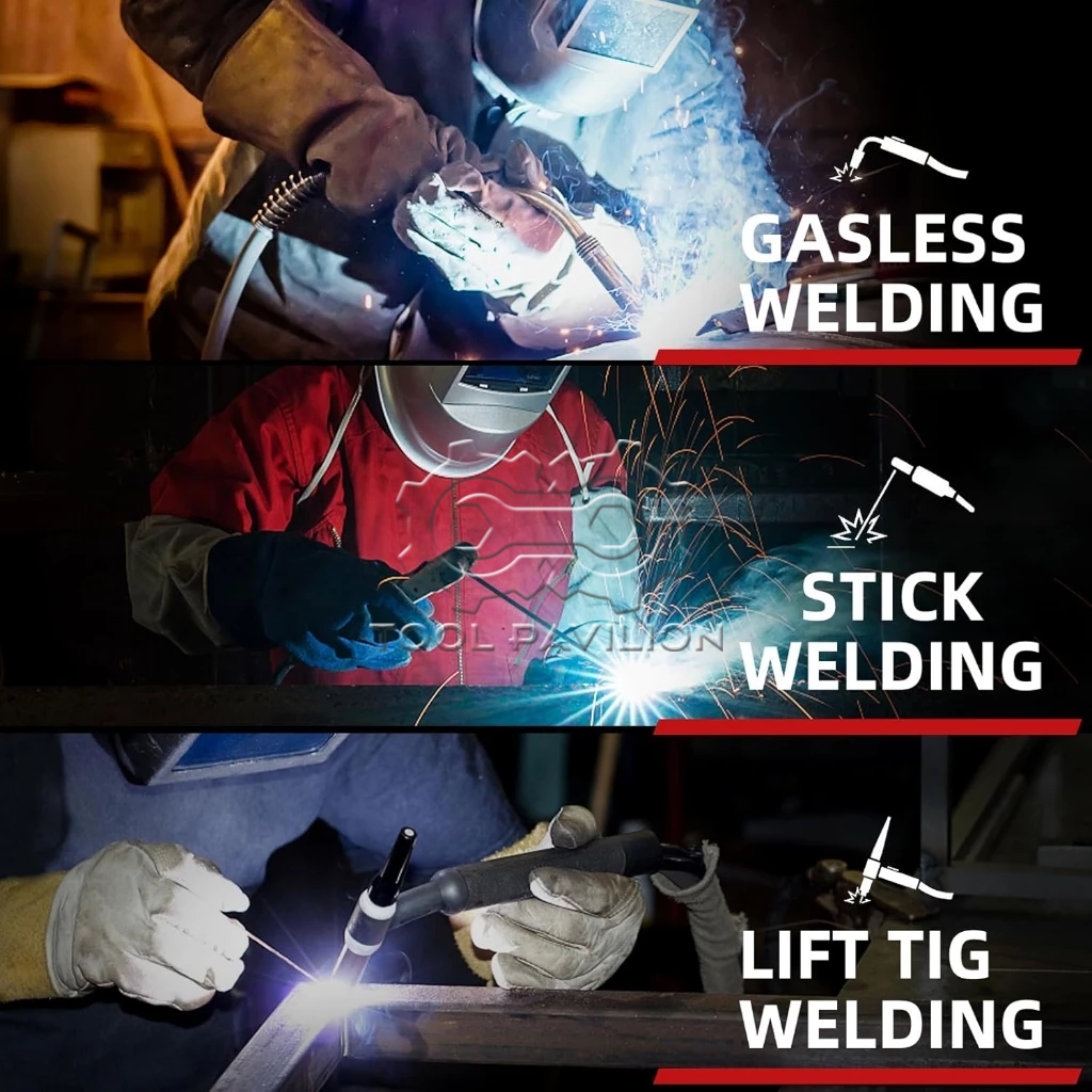 REAIM Mig Welding Machines MIG400 Gasless Set 3 in 1 MIG MMA TIG Cast ...
