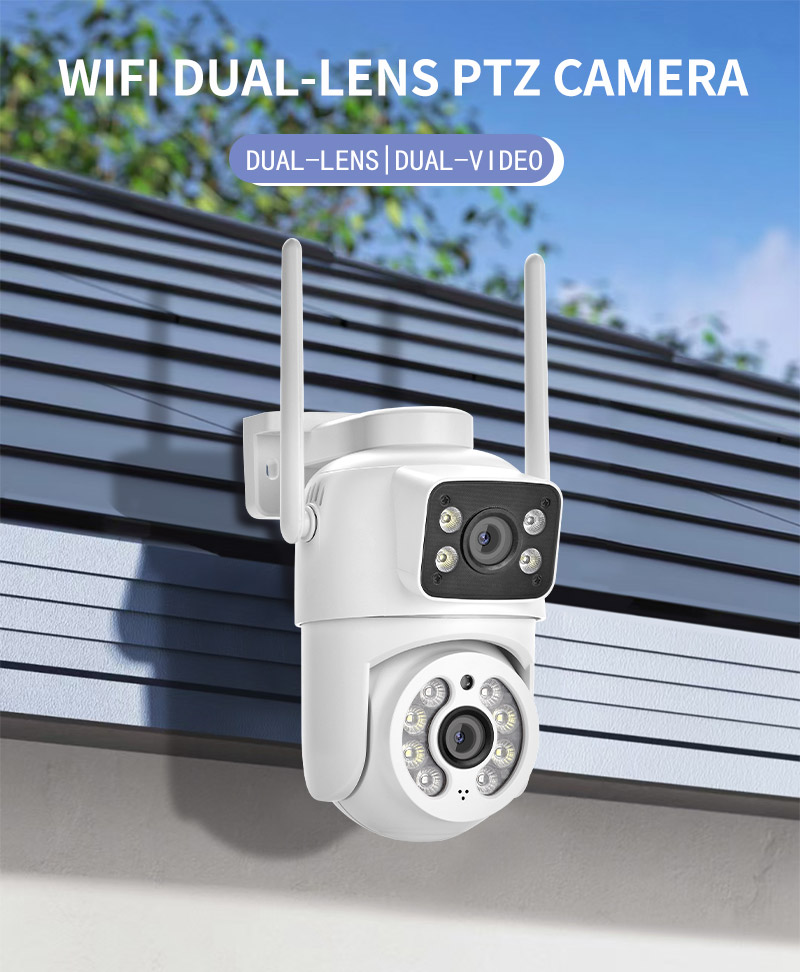 V380 Pro CCTV Camera Q13 Dual Lenss wireless wifi CCTV Full Color Night Vision 360 degree ...
