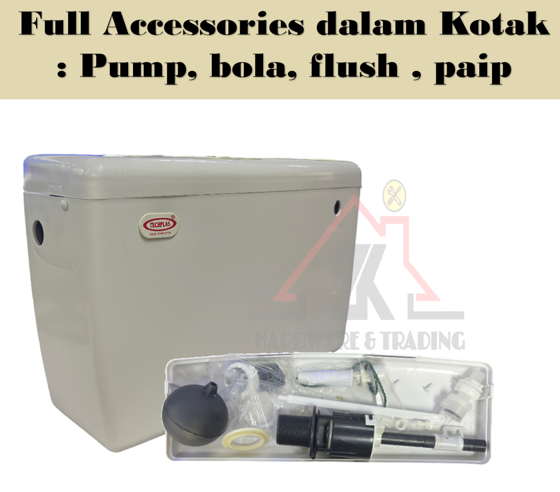 Tong Jamban Tangki Air Tandas Cangkung High Level Cistern Water Tank ...