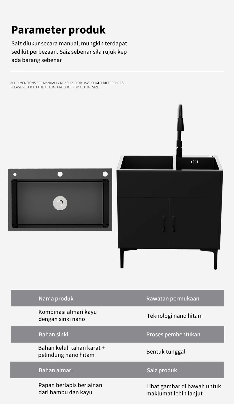 Simple Stainless Steel Kitchen Sink Cabinet Storage Household Kabinet ...