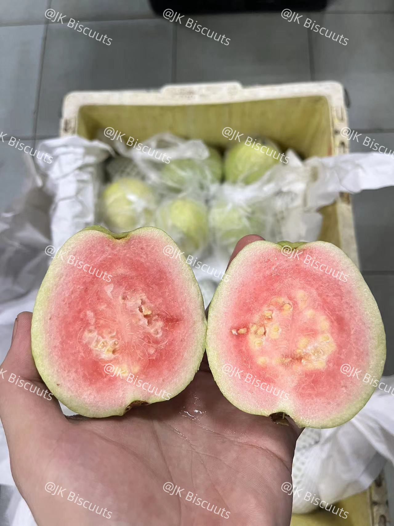 Jambu batu merah pink , guava red , Fresh & Manis.鲜甜 红肉番石榴，红肉芭乐👍👍👍,JK ...