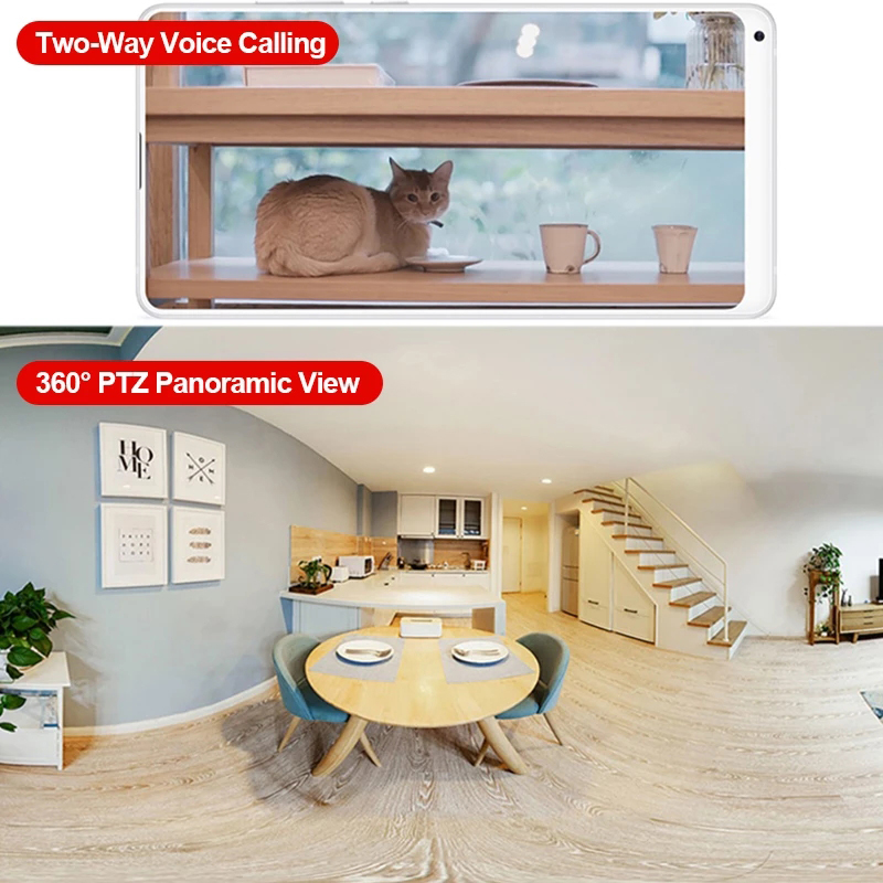 Xiaomi Mi CCTV IP Smart Camera C300 360° Wireless WiFi Infrared 1296p ...