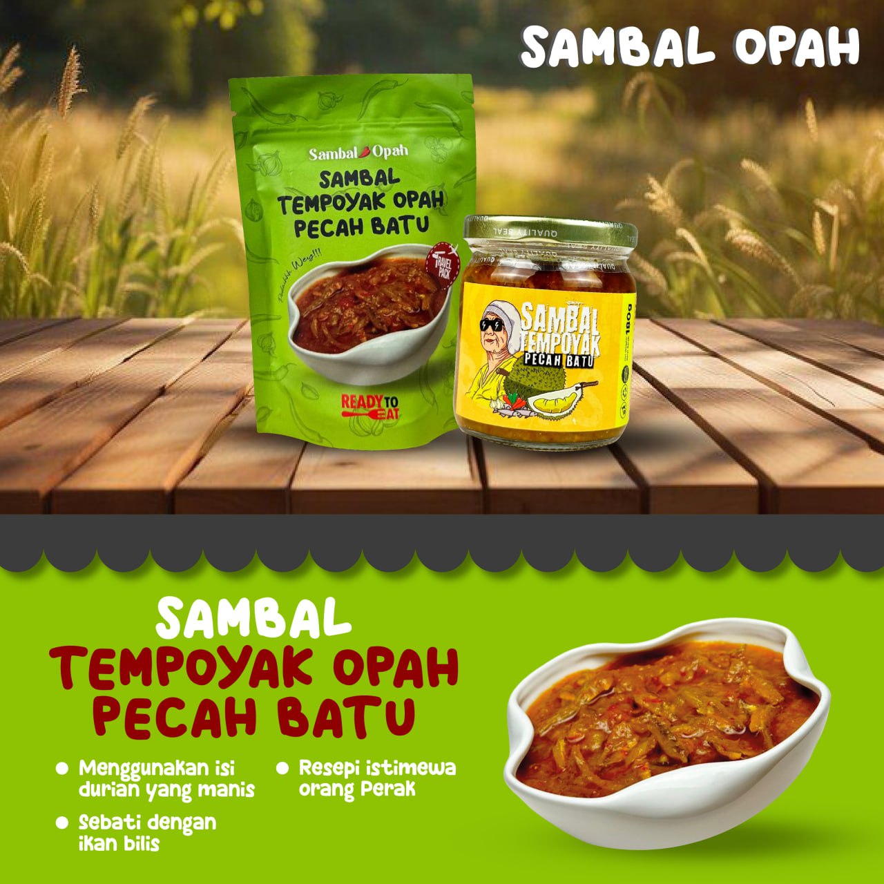 Sambal Opah Food by Masmira | Ikan Masin Kurau Bilis Petai Cili Padi ...