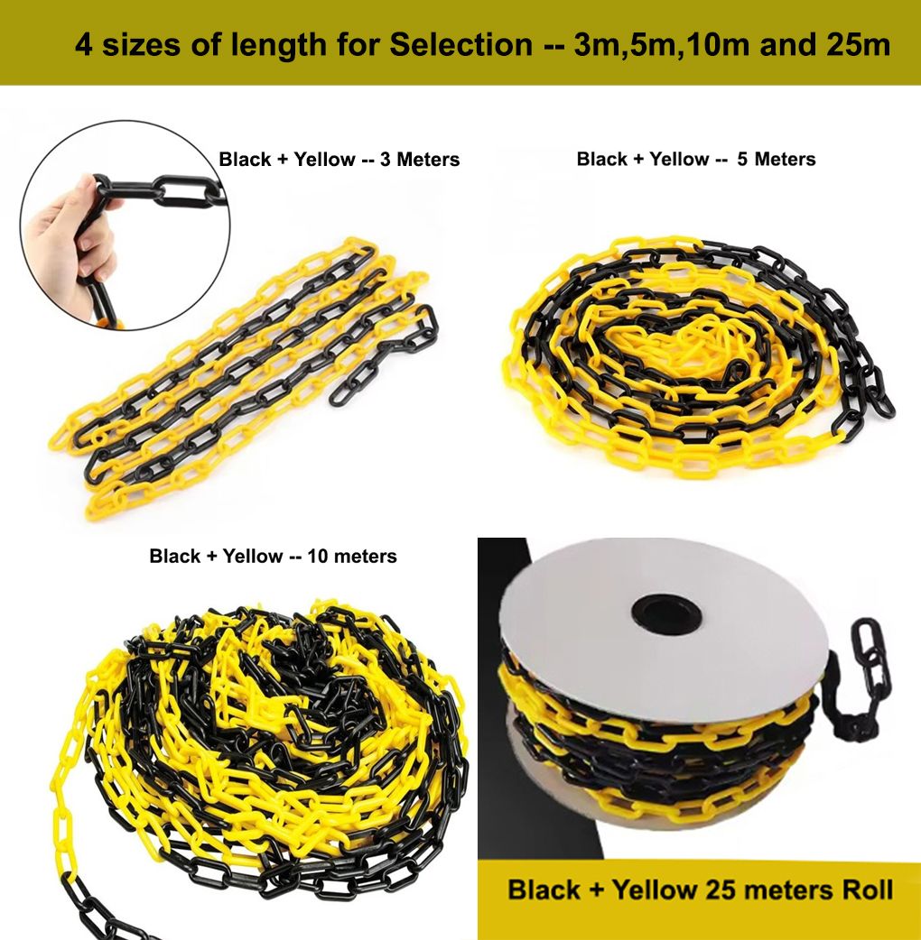PVC Chain Barrier Safety Barricade Chain PVC Link Chain Outdoor and ...