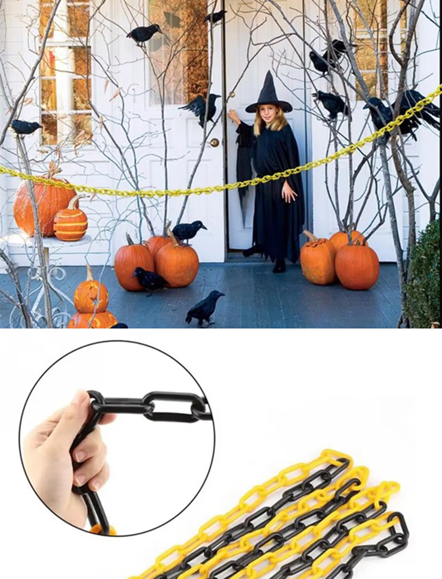 PVC Chain Barrier Safety Barricade Chain PVC Link Chain Outdoor and ...