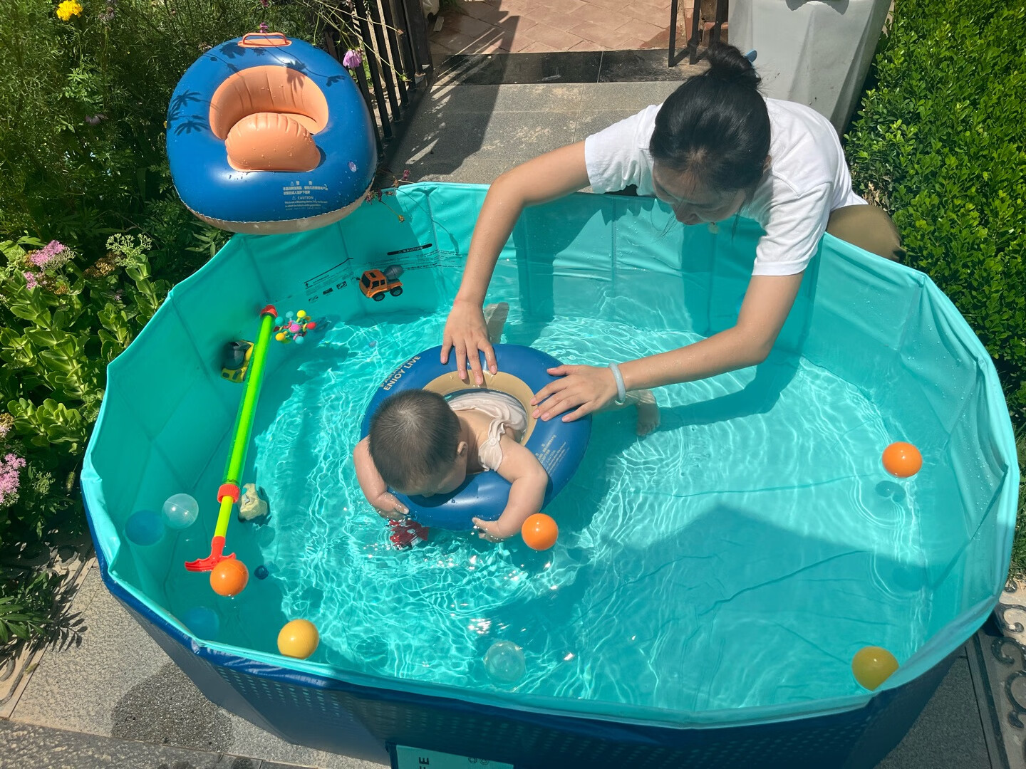 Kolam mandi budak Non Inflatable Swimming Foldable Kids Pool Baby Pool ...