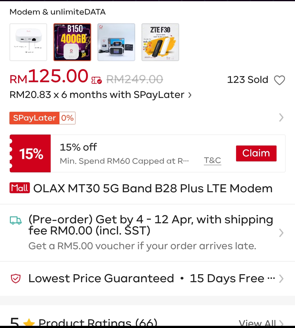 OLAX MT30 5G Band B28 Plus LTE Modem | Shopee Malaysia