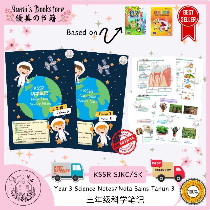 KSSR SJKC/SK Nota Sains Tahun 3 | Year 3 Science Notes(Colour version ...