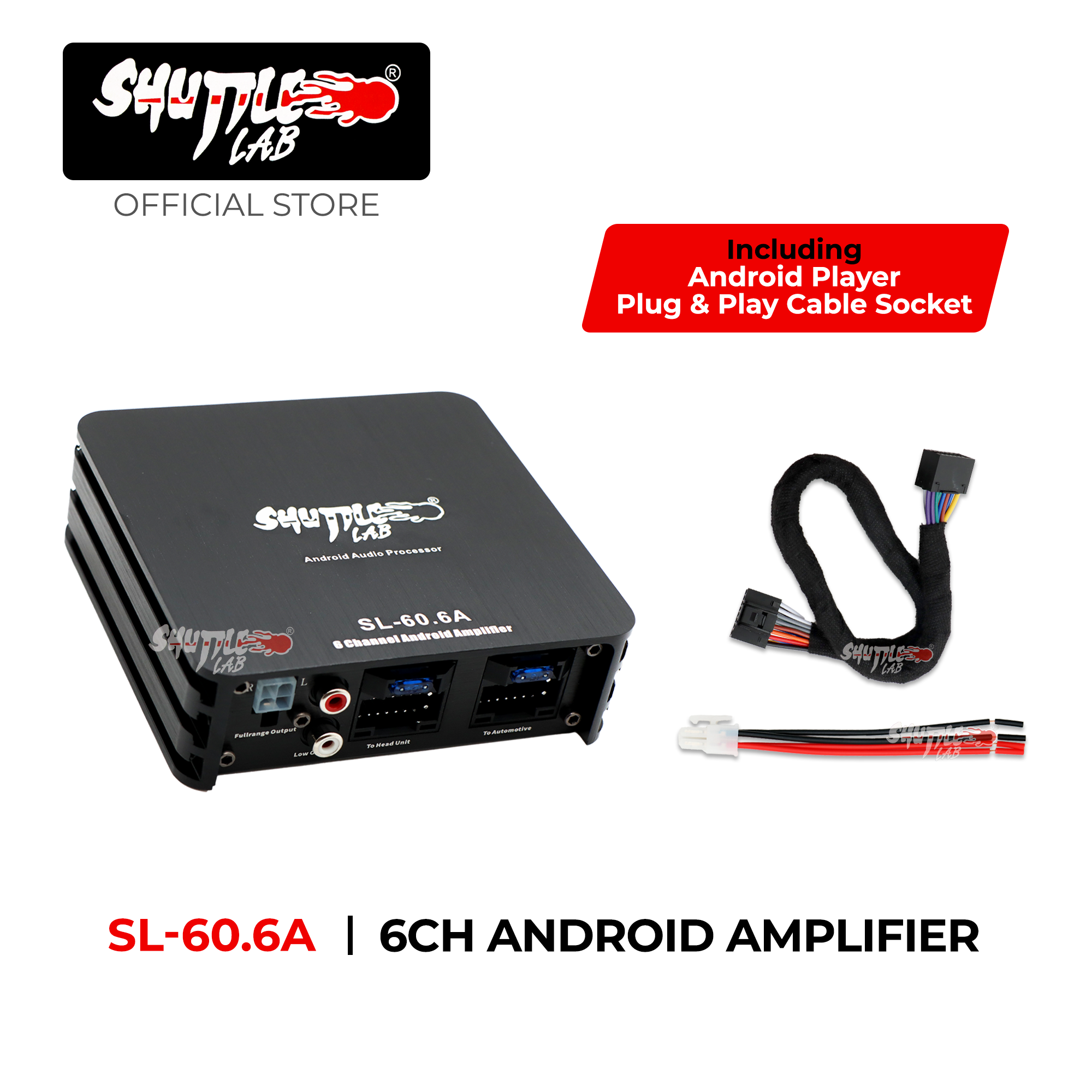 DSP Plug & Play OEM Android Player SHUTTLE LAB SL-60.6A DSP Amplifier ...
