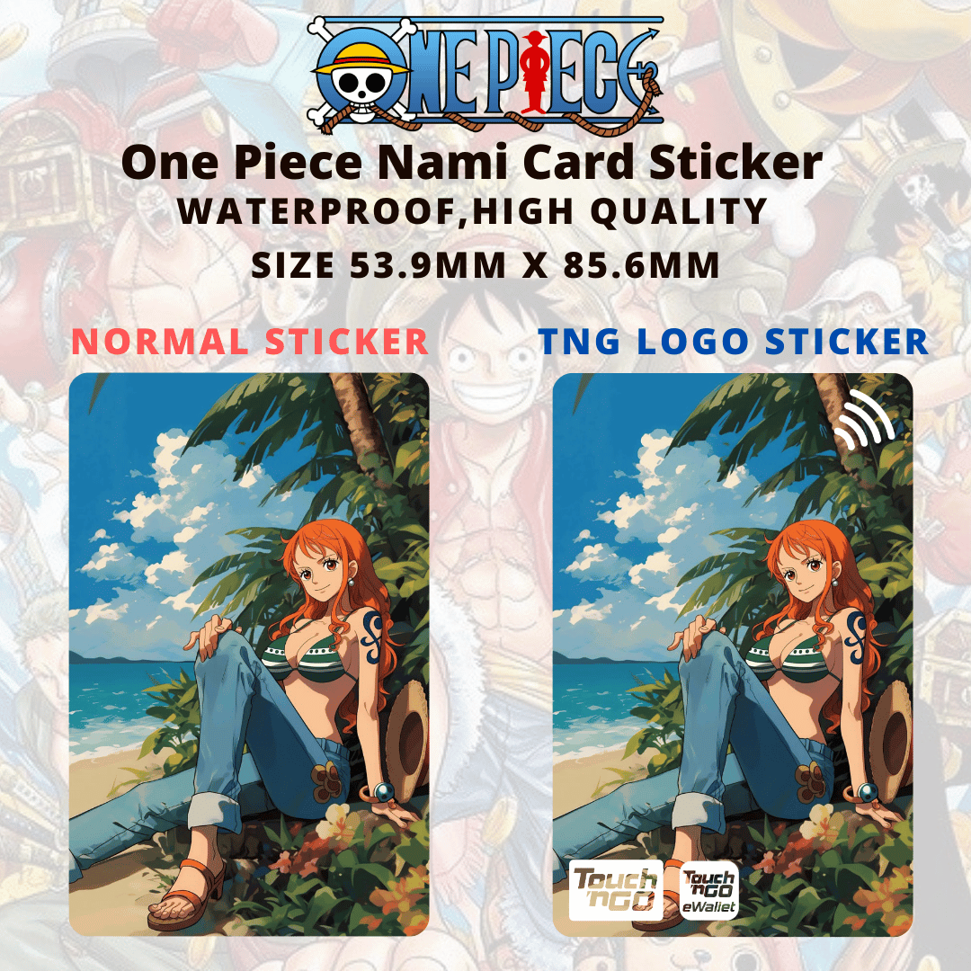 One Piece Nami-Access Card/Touch ‘n Go TNG Card/Banapassport/ATM Debit Credit Card Sticker ...