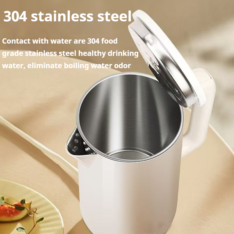 Electric Kettle Big Capacity Water Heater Jug Stainless Steel Double ...
