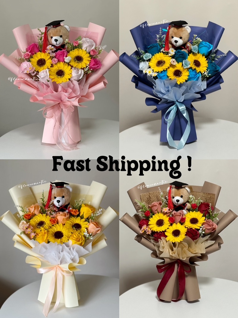🔥HAPPYGRADUATION🔥Graduation Flower Bouquet Soap Sunflower Convocation ...