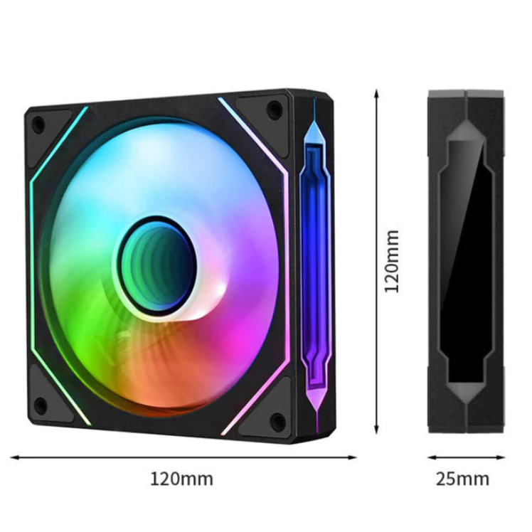 [Ready Stock]Ling Jing PRISM GEN4 PRO ARGB Fan Casing Fan 120mm PWM 5V ...