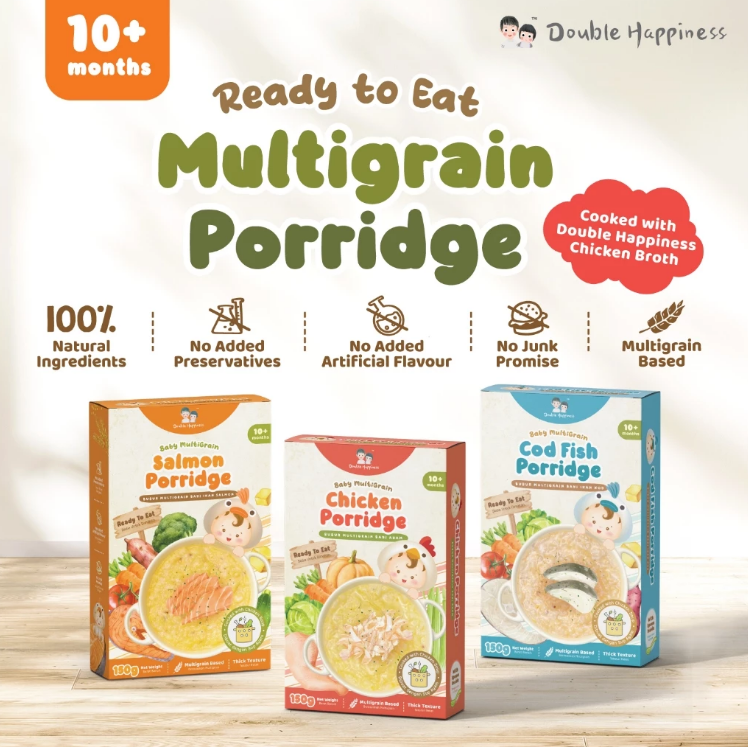 Double happiness ready to eat porridge / baby porridge / travel ...