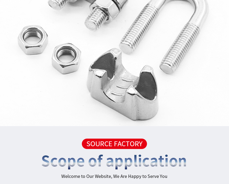 (M14-M16) Wire Rope Clip Stainless Steel 304 Cable Clip M2 / M3 / M4 ...
