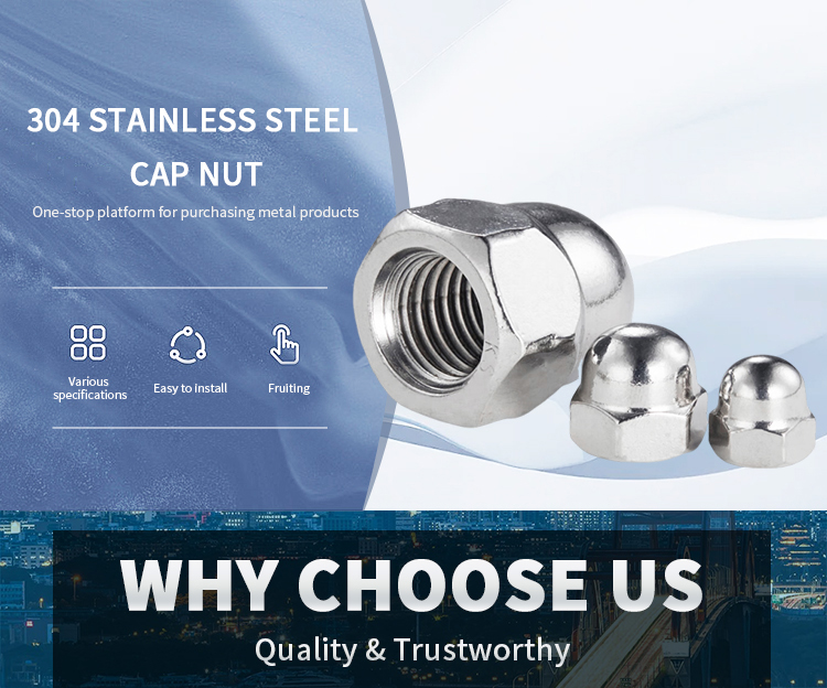 Acorn Cap Nut Cap Nut 304 Stainless Steel M3 M4 M5 M6 M8 M10 M12 M14 ...